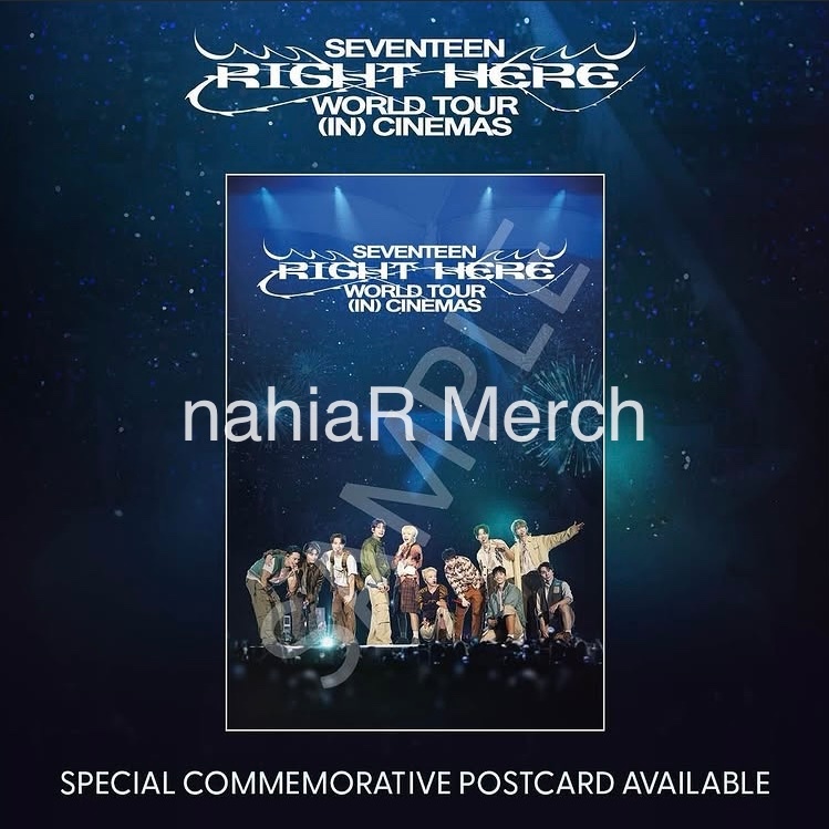 Seventeen: Right Here - World Tour in Cinemas x Cinemals Official Postcard | Shopee Malaysia