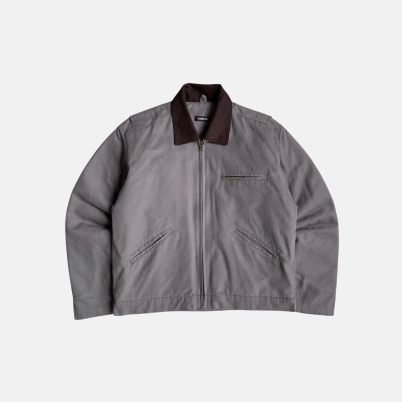 Timbre Work Jacket Quilted Light Grey | Shopee Malaysia