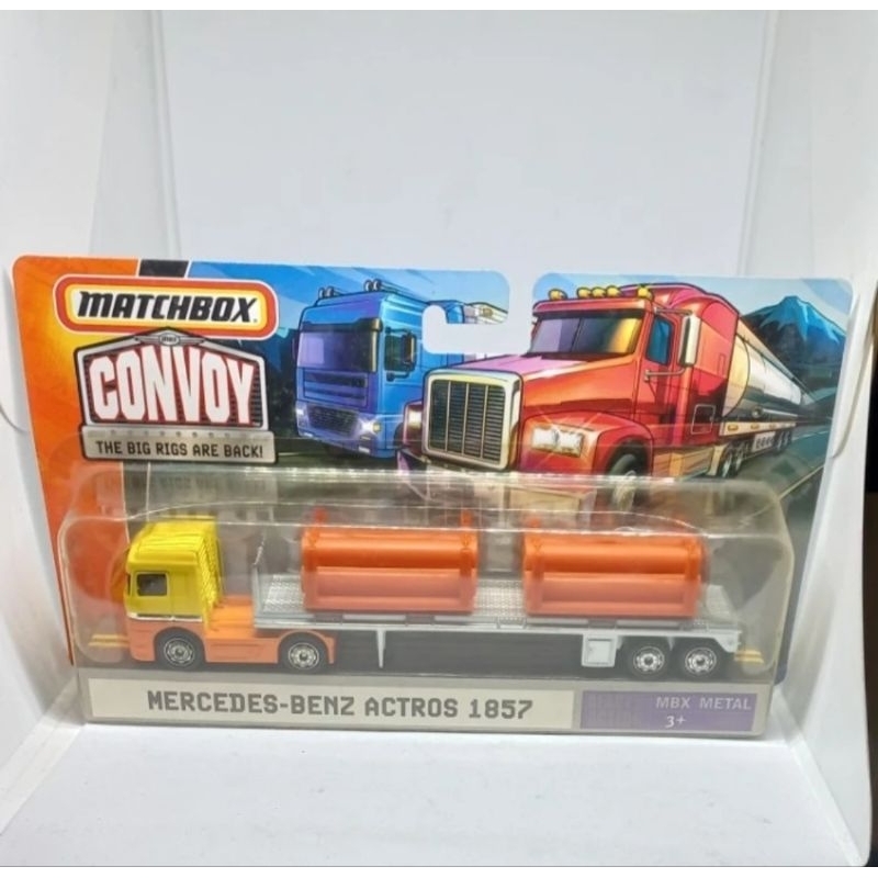 Matchbox mercedes benz actros 1857 truck convoy big rigs 1/87 diecast ...