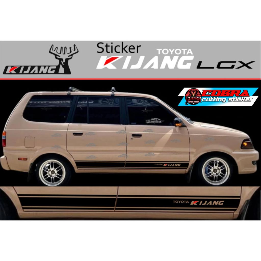 Sticker TOYOTA KIJANG LGX STICKER CAR SIDE BODY CUTTING STICKER KIJANG ...