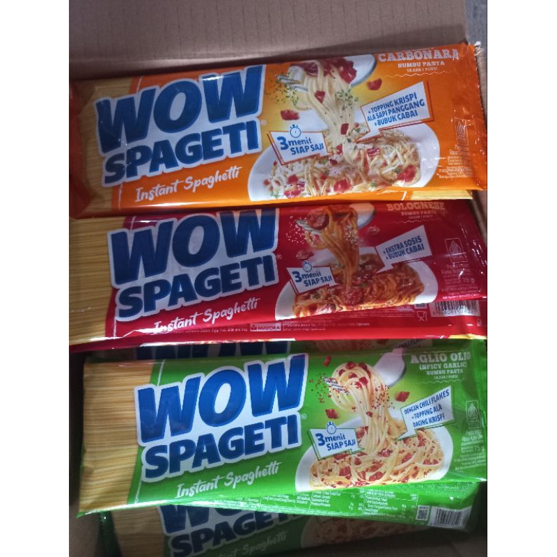 Package OF 8 PCS Wow Spaghetti Instant | Shopee Malaysia