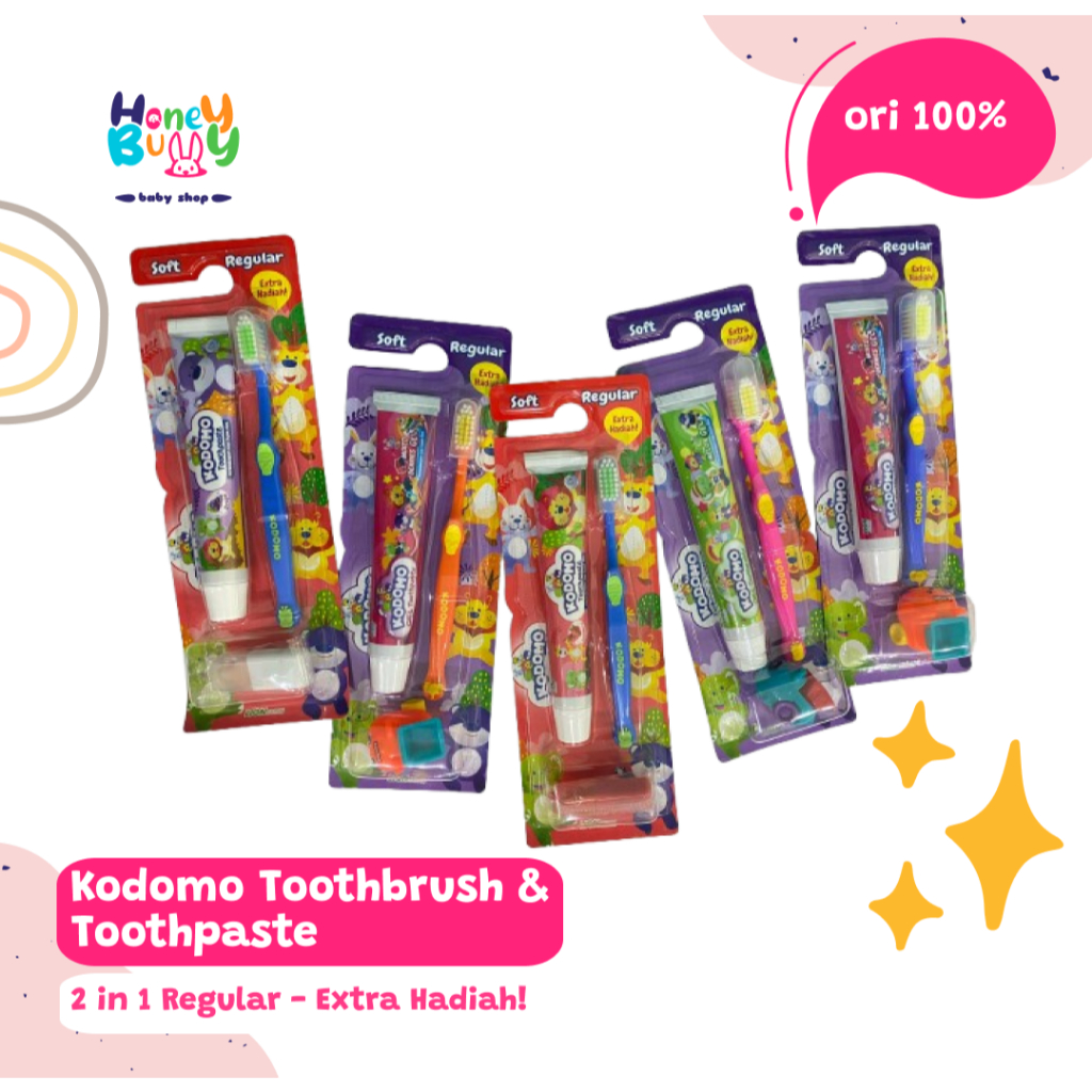 KODOMO TOOTH PASTE & TOOTH BRUSH 2IN1 (CONTAINS TOOTHPASTE & TOOTHBRUSH ...