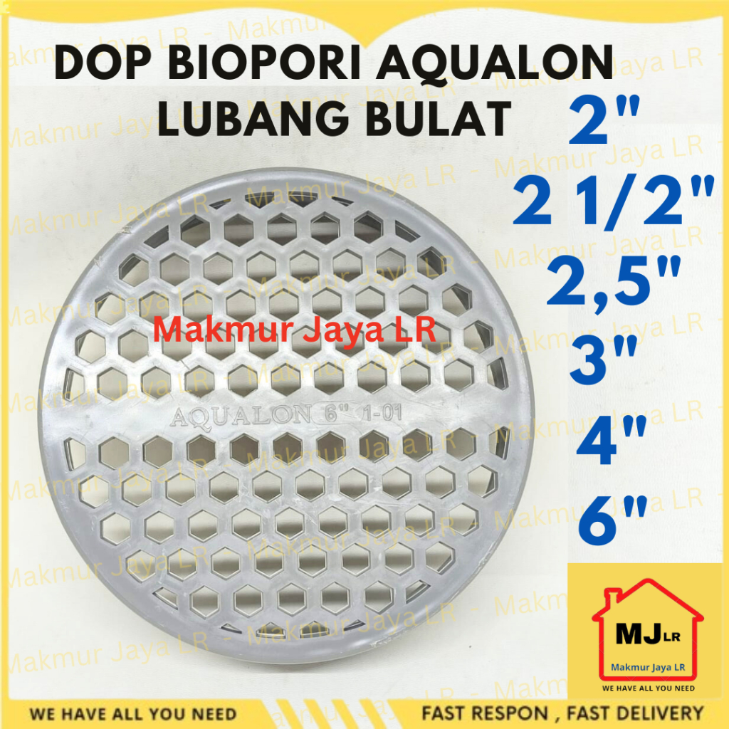 DOP Swallow round hole 2 21/2 2.5 3 4 6 inch END CAP Biopore Filter ...