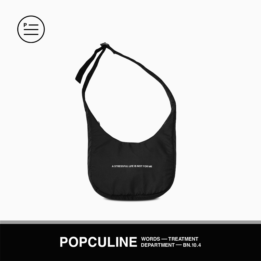 Popculine - Slingbag A Stressful Life Is Not For Me | Shopee Malaysia