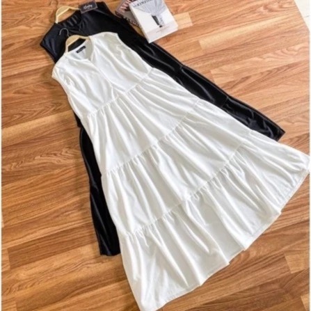 INNER DRESS - PREMIUM BUSUI RAMPEL Sleeveless MAXI DRESS | Shopee Malaysia