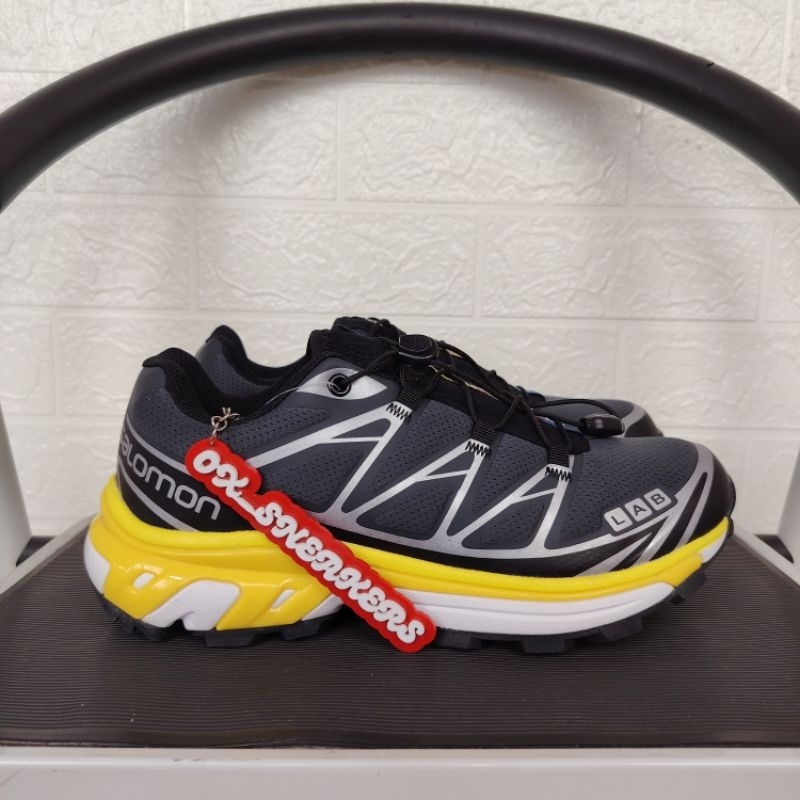 SALOMON XT-6 LAB GRAY YELLOW HIKING SHOES | Shopee Malaysia