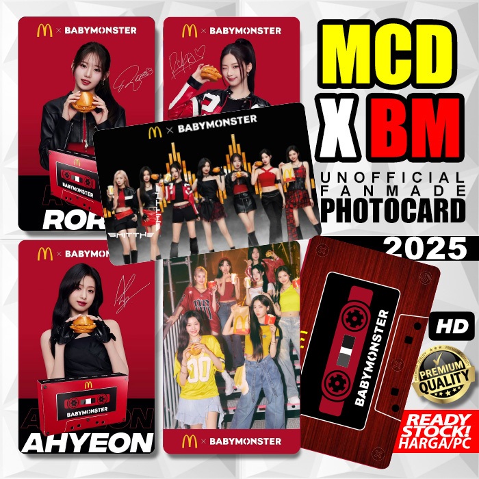 Photocard BABYMONSTER x MCD PHOTO CARD KPOP Latest Collaboration of ...
