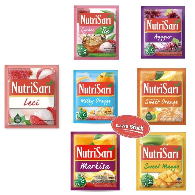 Nutrisari Powdered Drink Various Flavors All Renceng Variants (Contains ...