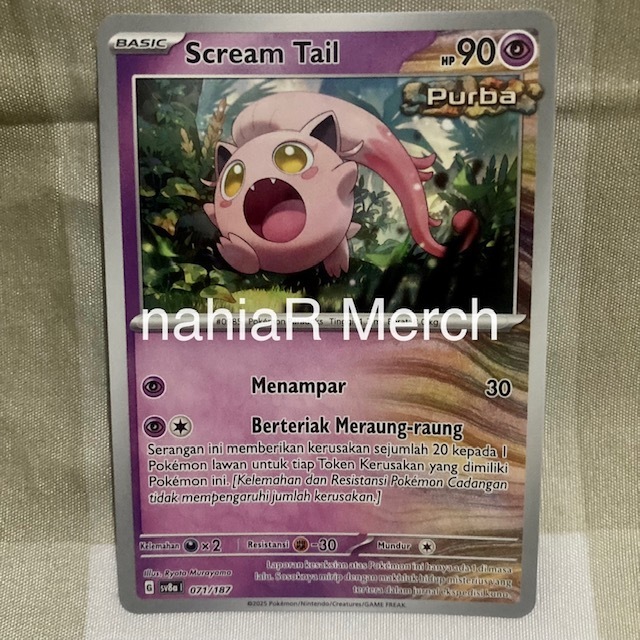 Pokemon TCG Indonesia Scream Tail sv8a 071/187 Terrace Festival ex | Shopee Malaysia