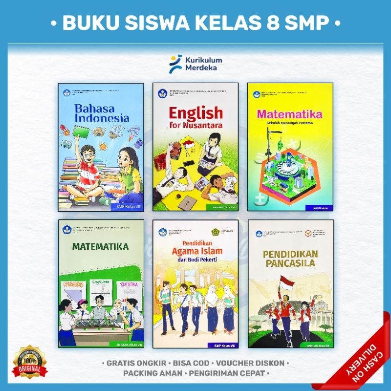 Book for Class 8 Middle School Merdeka Kurmer Curriculum | Shopee Malaysia