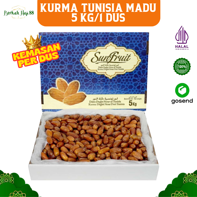 Tunisian Dates Honey Deglet Noor 5kg Box Packaging By Hajj and Umrah ...