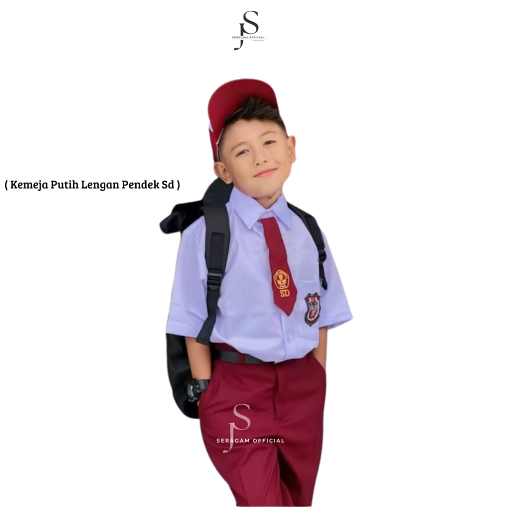 MERAH Elementary school uniform for boys - red and white elementary ...