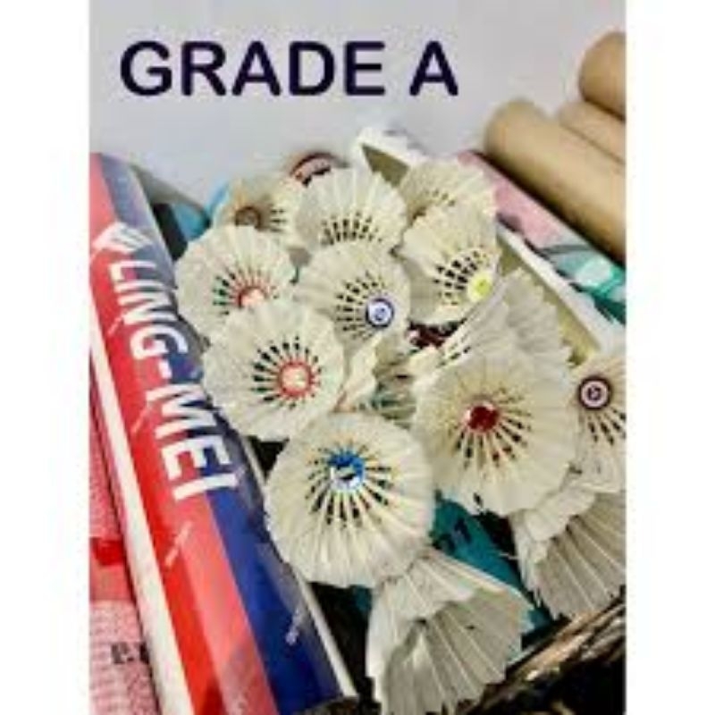 1 SLOP contains 12 pcs SECOND KOK Wholesale used badminton shuttle cock ...