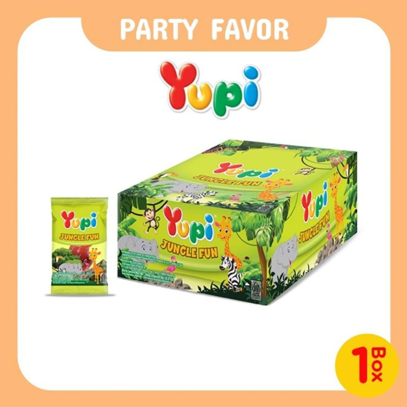 GSV YUPI JUNGLE FUN Candy 1 Box contains 24 pcs Gummy Candy | Shopee ...