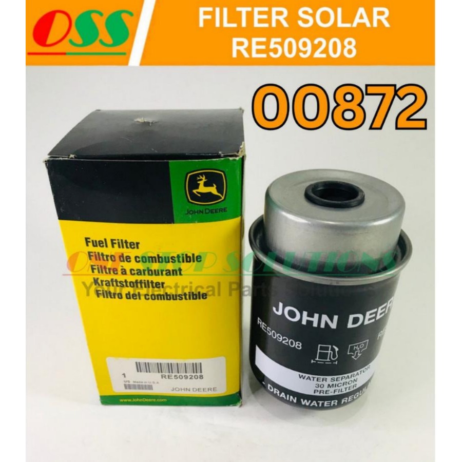 SOLAR FILTER FUEL FILTER JOHN DEERE RE 509208 TRACTOR 6100 6110 ...