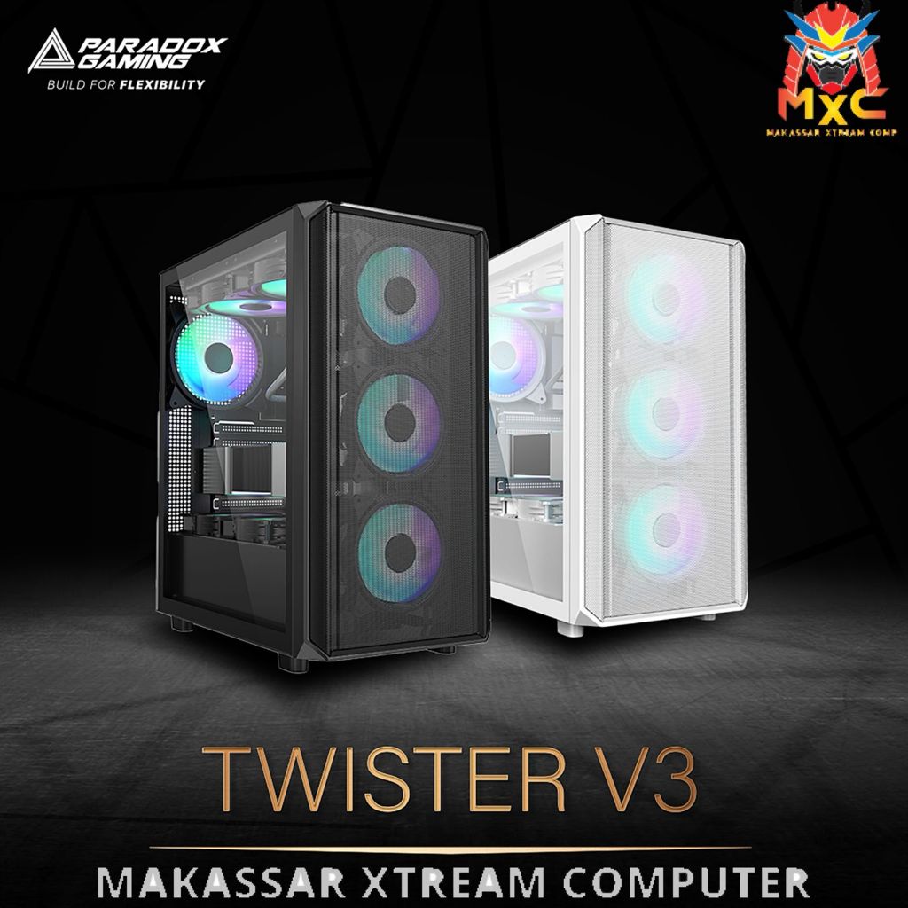 TWISTER V3 ATX GAMING PARADOX CASING | 1X ARGB FAN INCLUDE | Shopee ...