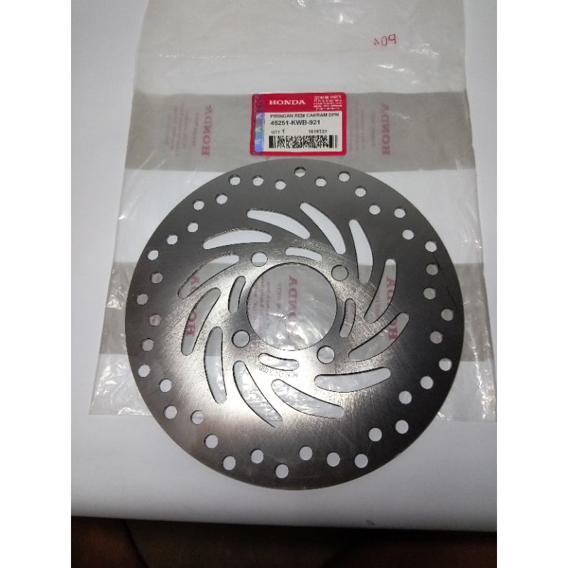 FRONT DISC PLATE DISC BRAKE HONDA KWB REVO ABSOLUTE, BLADE AND SUPRA ...