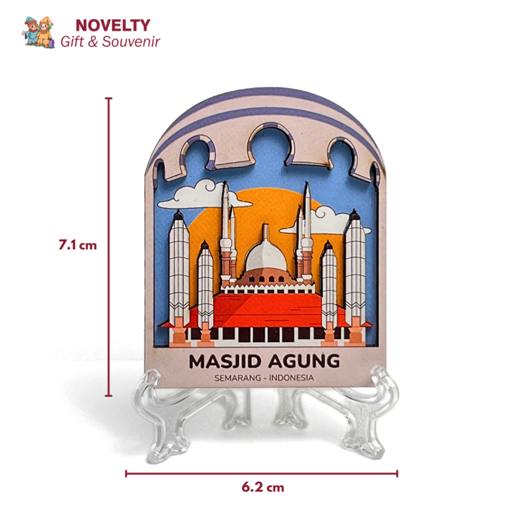 Agung Semarang Mosque Fridge Magnet Souvenir by Indonesia | Shopee Malaysia