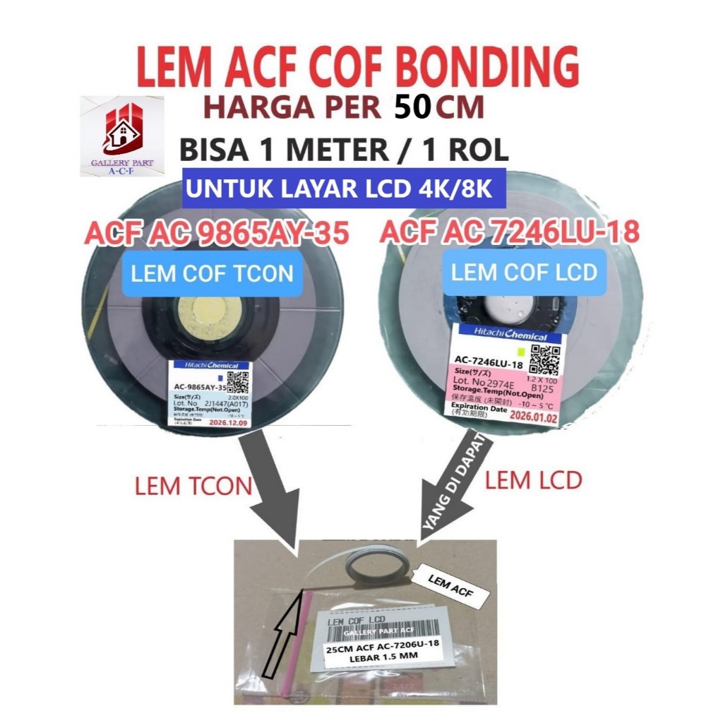 Ic cof lcd glue - tv - monitor - led tv - lcd tv - adhesive glue - acf ...