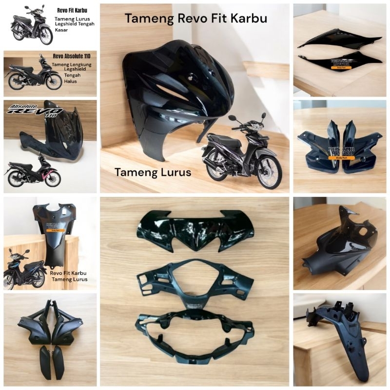 Full Set Body Honda Revo Absolute Revo 110 Revo Fit Carburetor Black ...