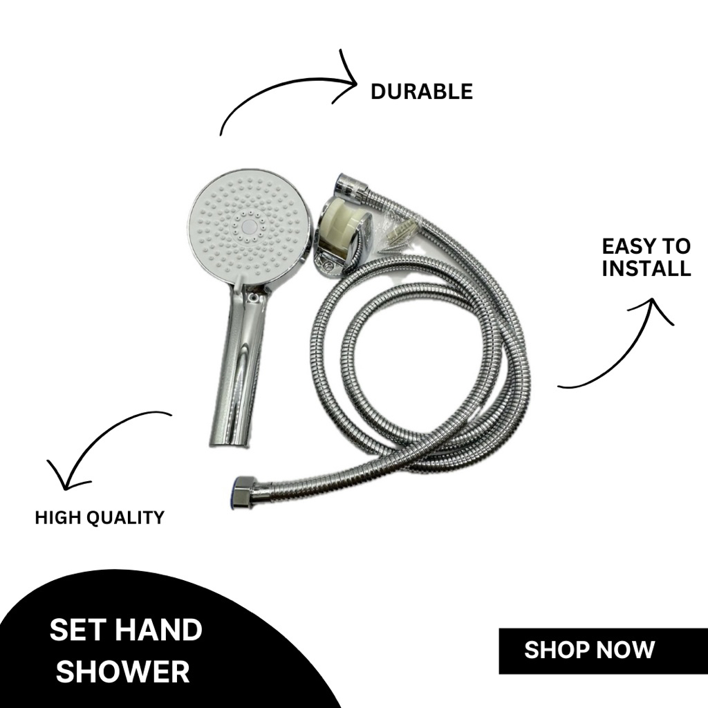 STAINLESS HAND SHOWER SET (6 COLOR OPTIONS) | Shopee Malaysia