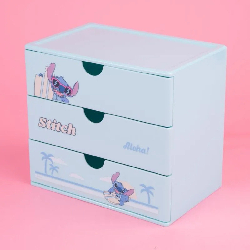 Miniso Lilo & Stitch Storage 3 Drawer / chest Drawer Storage box ...
