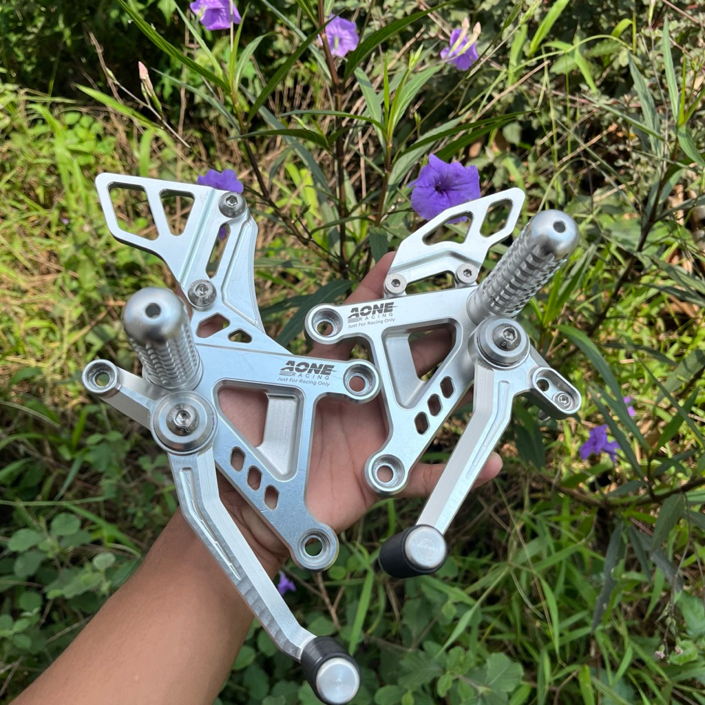 Footstep Underbone V3 MX King New Model Original A-One Silver (Free ...