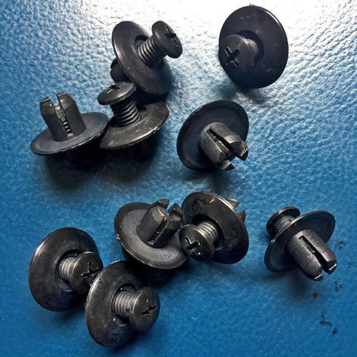4 / 6 / 10 pcs Toyota Button Clips Universal Screw Rivets Cowl Splash ...