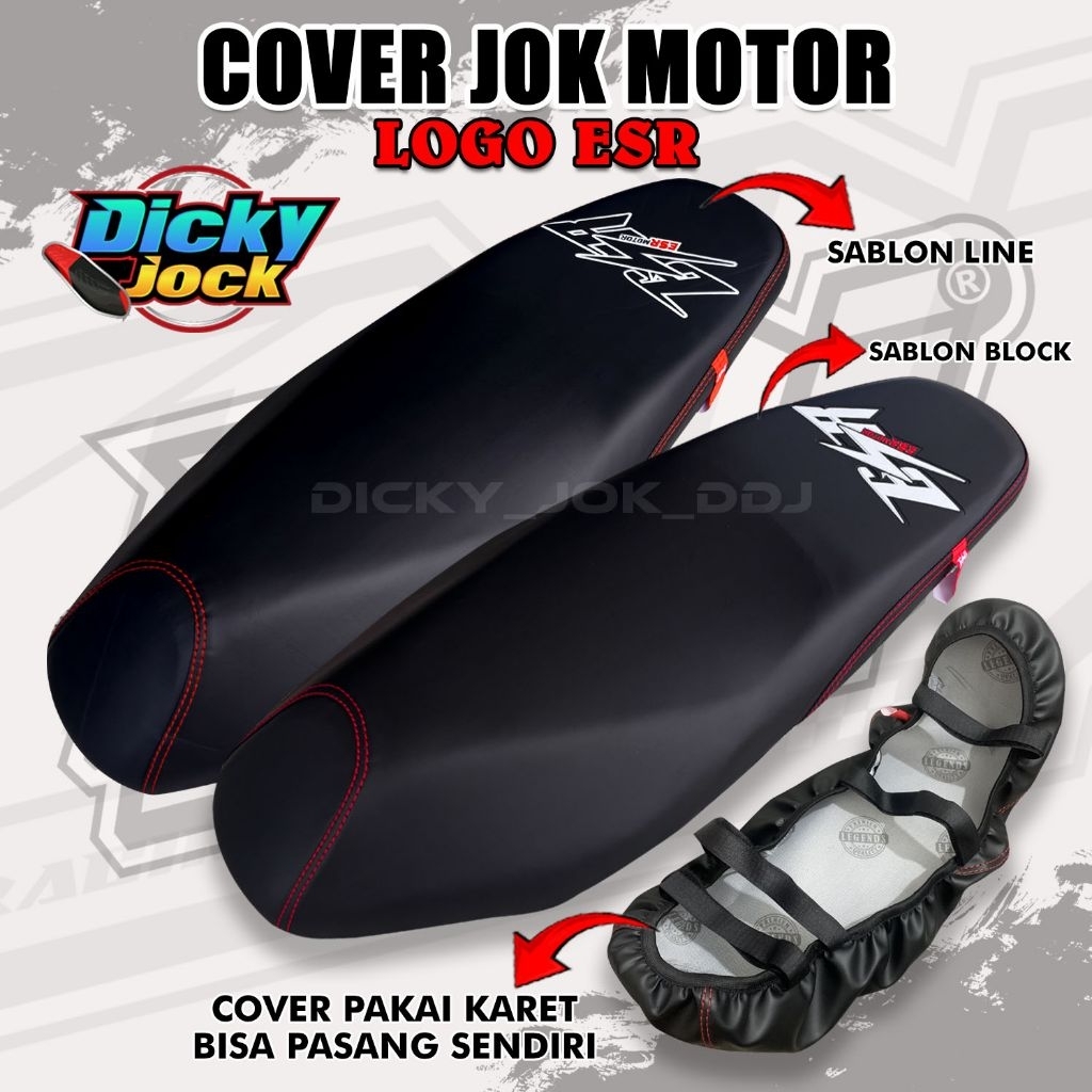 ESR Logo Seat Cover (USES RUBBER) Just install the Beat, Vario, Stylo ...