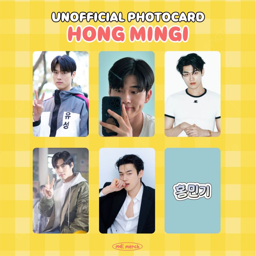 (GET 5 PCs) / HONG MINGI / PHOTOCARD UNOFFICIAL / KOREAN DRAMA ACTOR | Shopee Malaysia