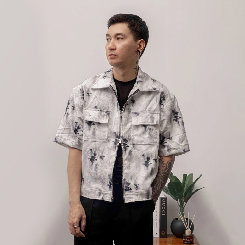 Hamata Studios - Sartorial Zip Boxy Shirt | Shopee Malaysia