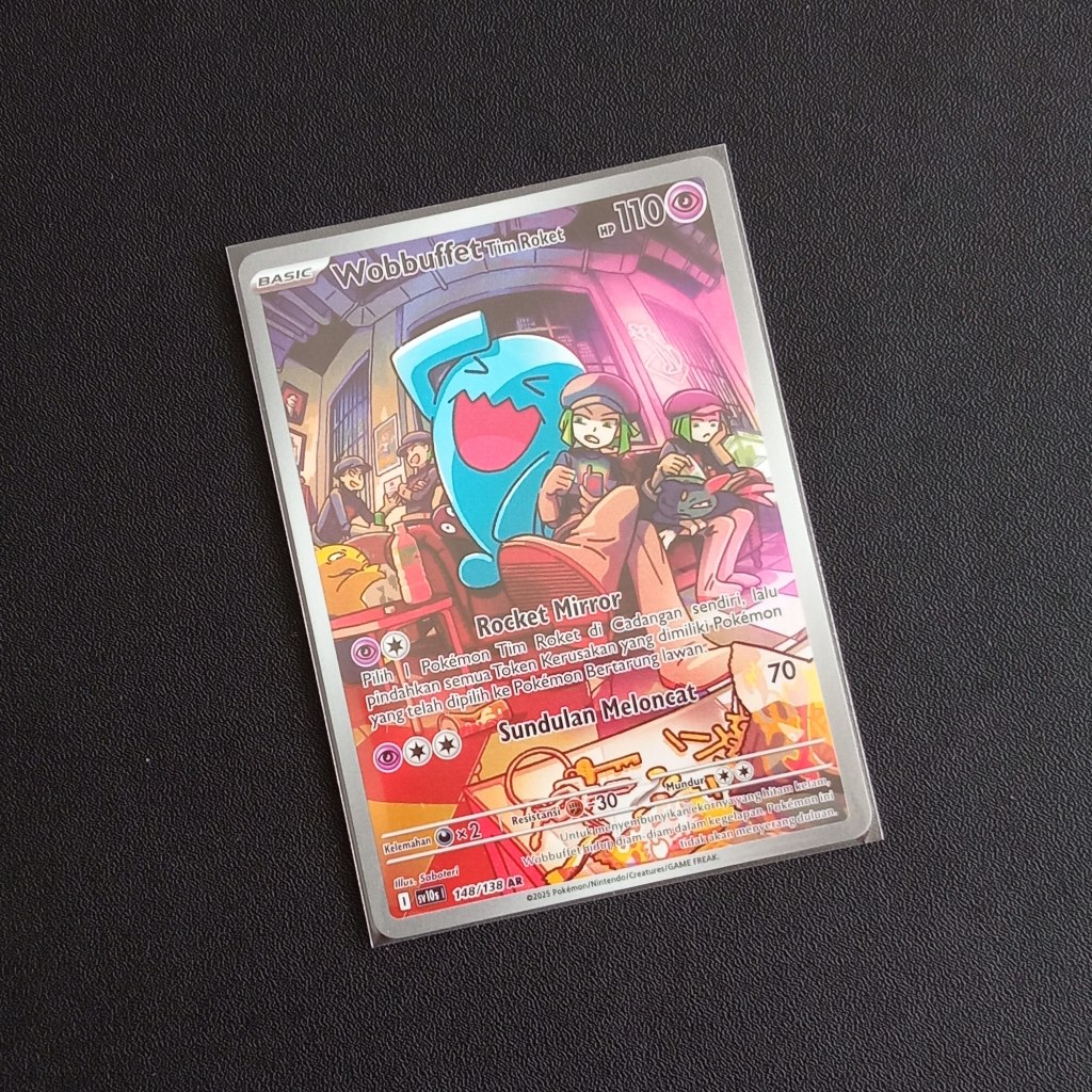 Wobbuffet Rocket Team AR sv10s Pokemon TCG Indonesia Champion Presence ...
