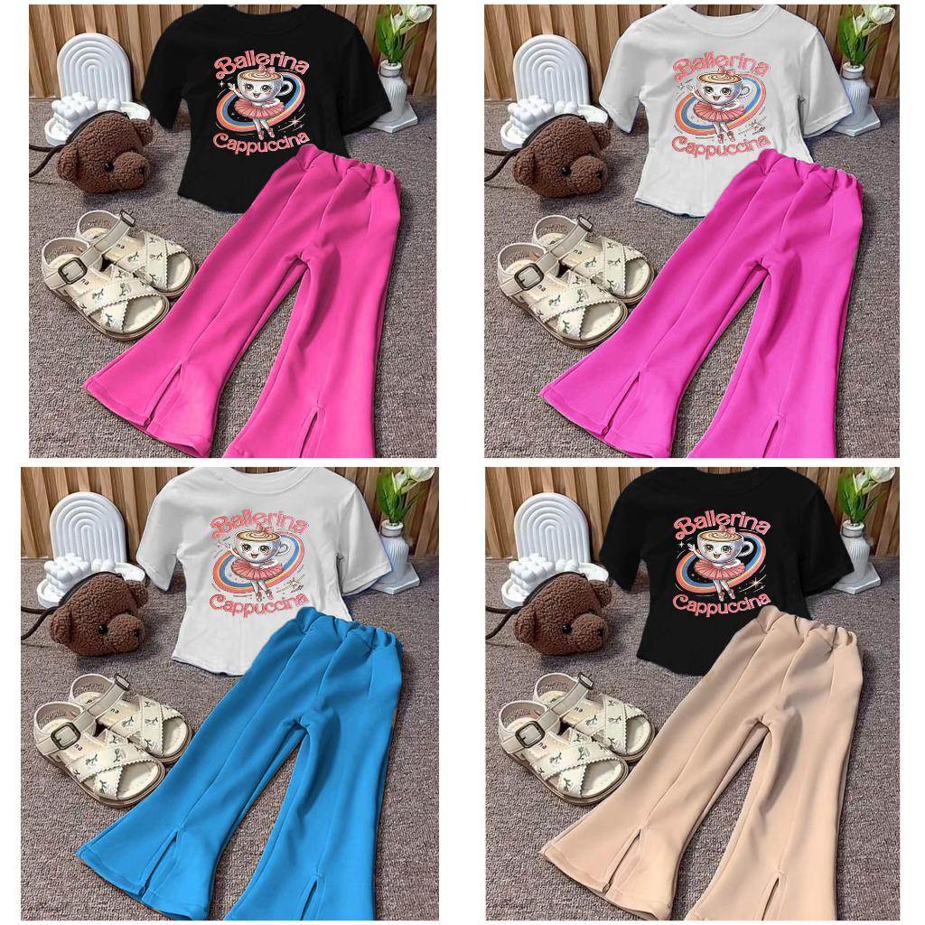 CHILDREN'S CUTBRAY PANTS SET AND BALLERINA MODEL T-SHIRTS 1-10 YEARS ...