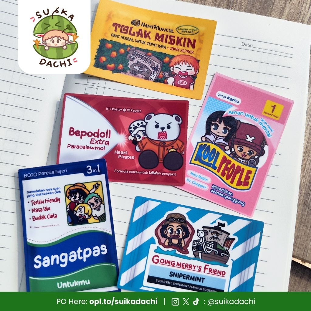 One piece Jobo Starterpack sticker by suikadachi | Shopee Malaysia