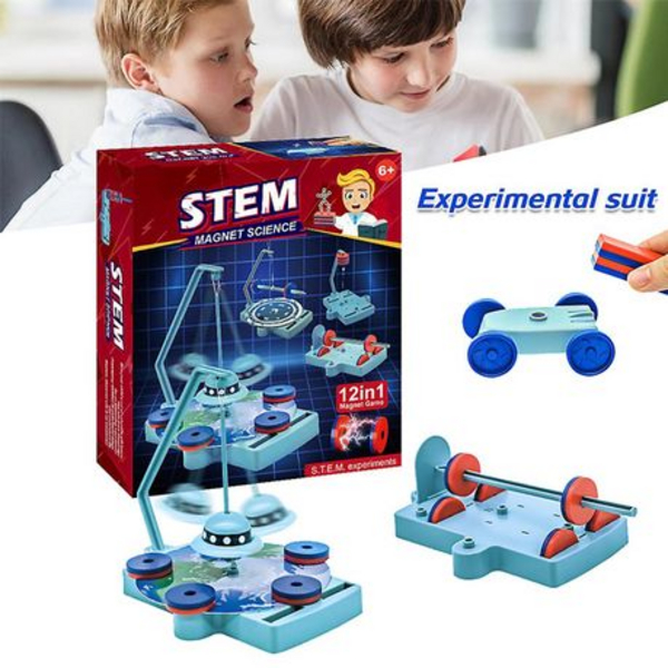 Educational Toy 12 in 1 Stem Magnet Science Toy (Children's Toy 8 ...