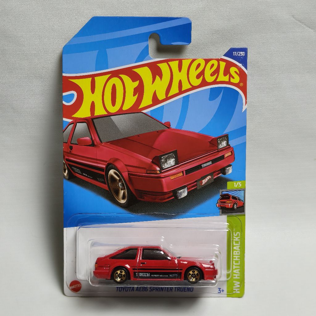 MERAH Hot Wheels Toyota AE86 Sprinter Trueno Red Original SNI | Shopee ...