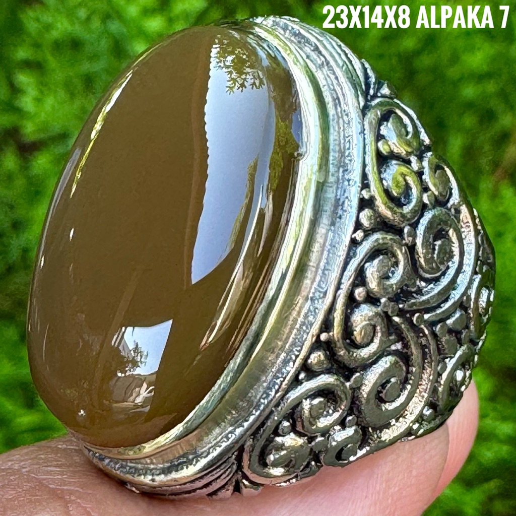 Yemeni Natural Agate Ring (Genuine Natural) | Shopee Malaysia