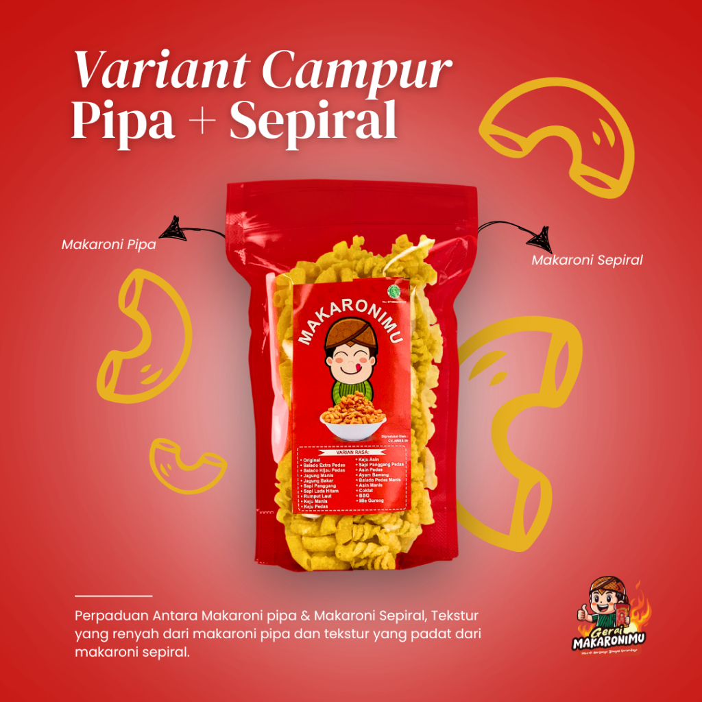 YOUR MACARONI CRY | SEPIRAL MIX PIPE | Spicy Macaroni / Spicy Orange ...