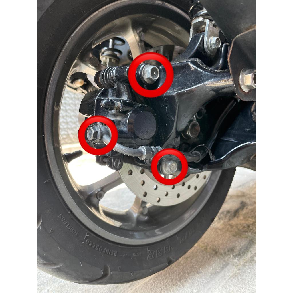 Breket BOLT + REAR CALIPER BANJO (3 BOLTS) N-MAX NMAX NEW AEROX NEW ...