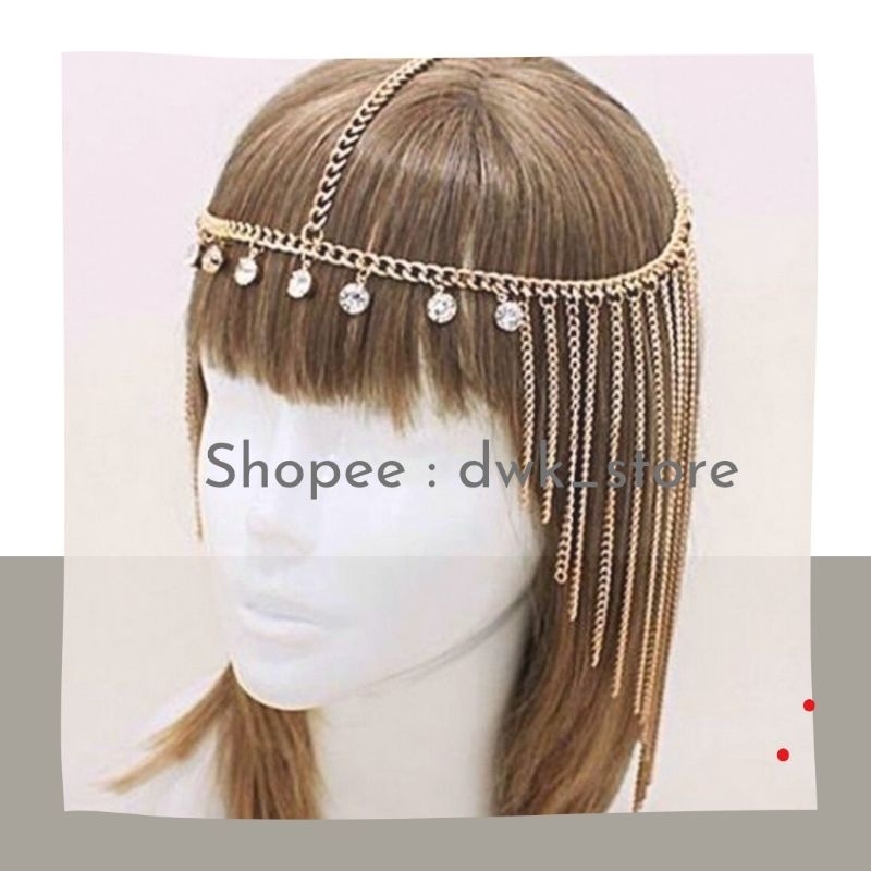 Head Chain Crown / Headpiece / Hair Headchain Cleopatra Arabic Turkish ...