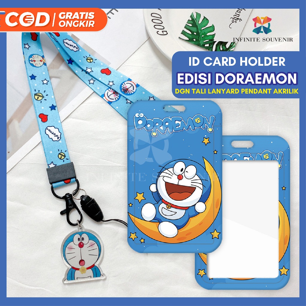 GANTUNGAN [N003] Doraemon / Name Tag Card Holder Doraemon Character ...