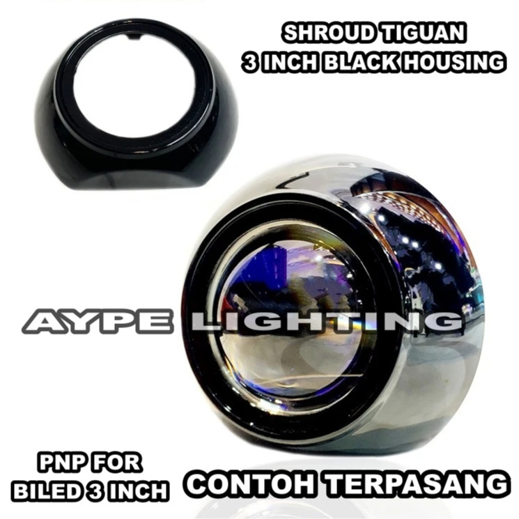 Tiguan Black Housing shroud Ring 3 inch Biled 3 inch shroud Tiguan PNP ...