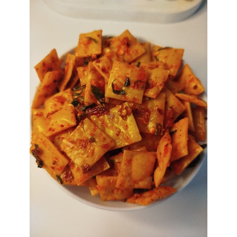 (100 Gr) Fried dumpling skin / Dry dumpling skin / processed dumpling ...