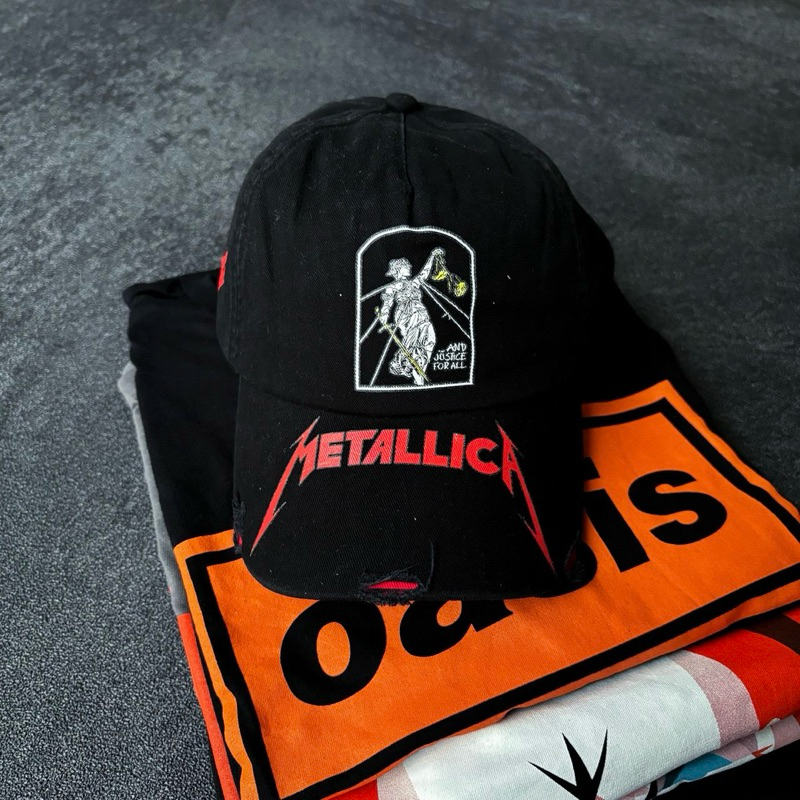Official METALLICA - AND JUSTICE FOR ALL TOMBSTONE BASEBALL CAP ...