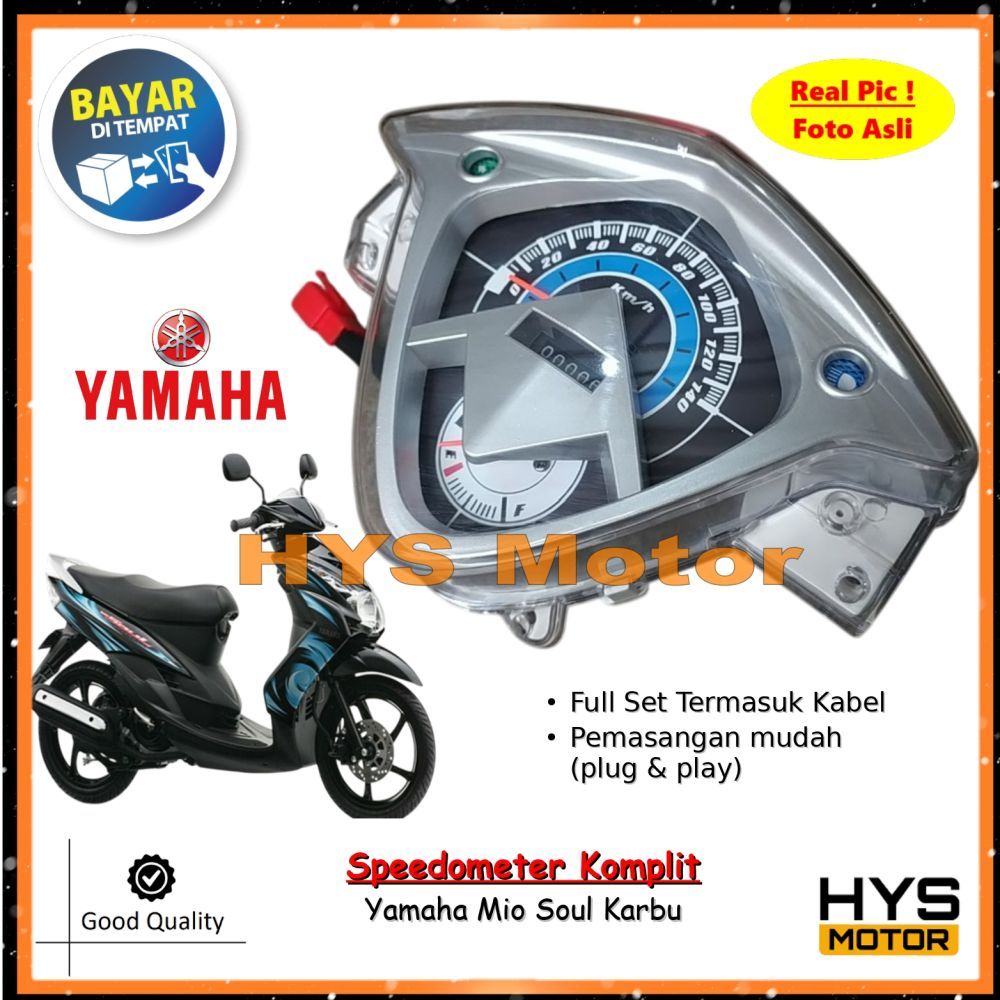Hys Speedometer Assy YAMAHA Mio Soul Old Karbu - Speedometer Kilometer ...