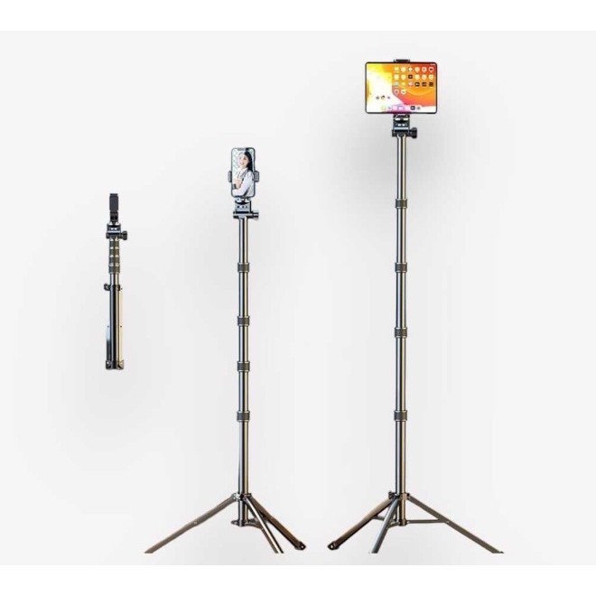 HP { CV DINO PERMATA } Mobile Phone Tripod 2,1 Meter Full Iron Plus ...