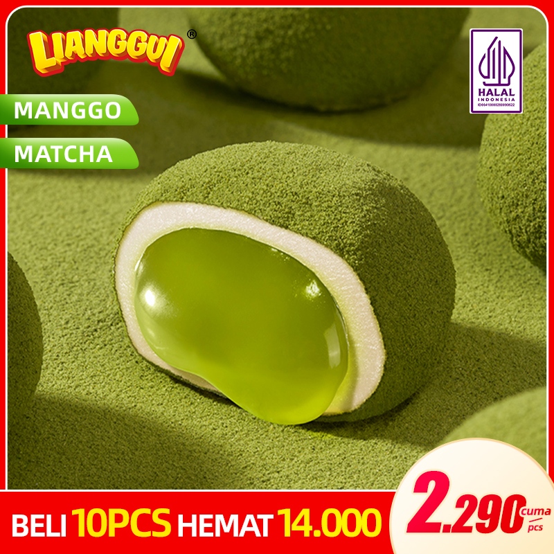 Mochi Daifuku Halal 25g - Matcha & Mango Flavor Lianggui Japanese Viral ...