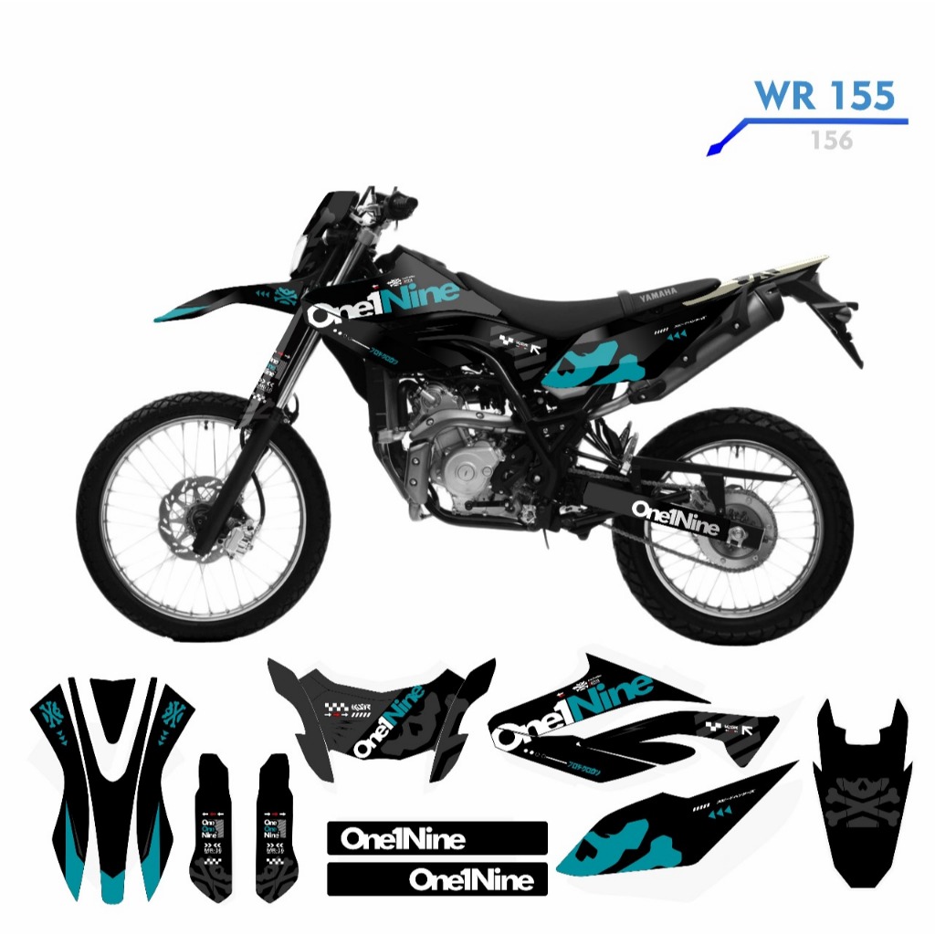 Yamaha WR 155 STICKER DECAL CUSTOM FULLBODY STRIPING VARIATION DECALS ...