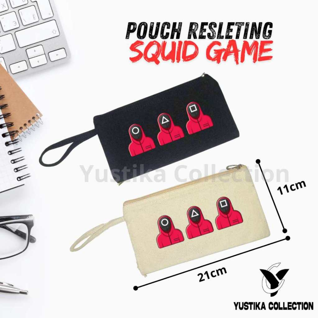Squid GAME Edition Multipurpose Zipper Pouch - FREE PC RANDOM | Shopee ...
