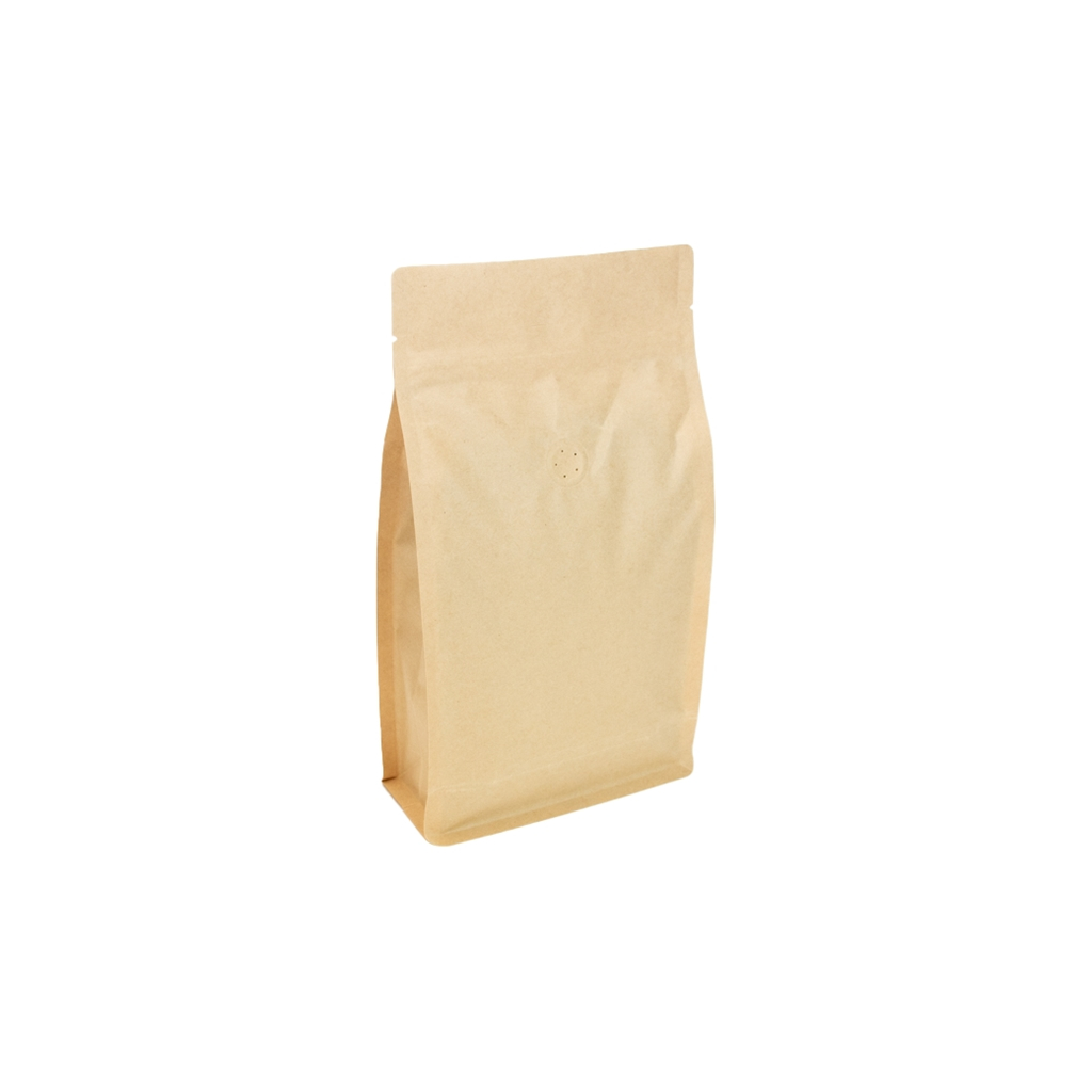 Custom PACKAGING/POUCH KRAFT VALVE & ZIPPER (STANDING POUCH) 500 gr ...